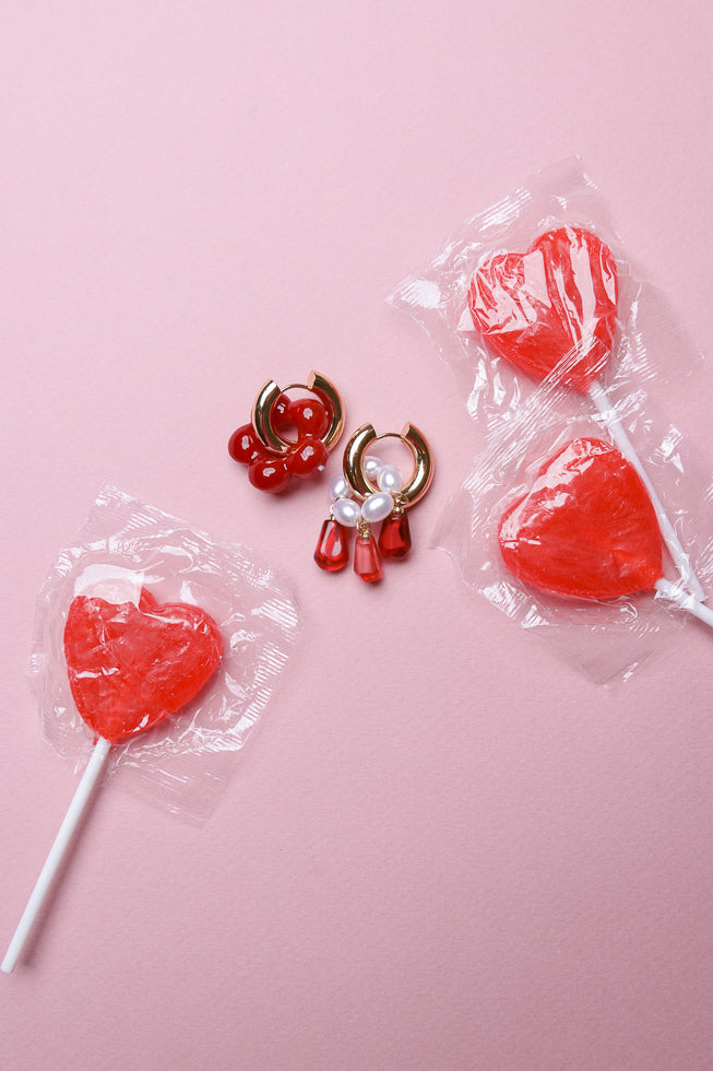 Pomegranate Red Hoops – ARGI DANELI